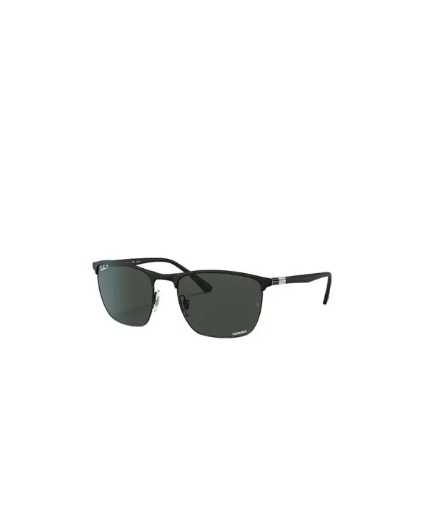 Ray-ban Square Frame Sunglasses With Logo Detail - Black