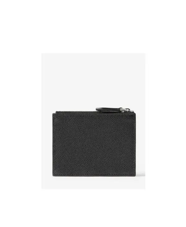 Burberry Logo-plaque Leather Card Holder