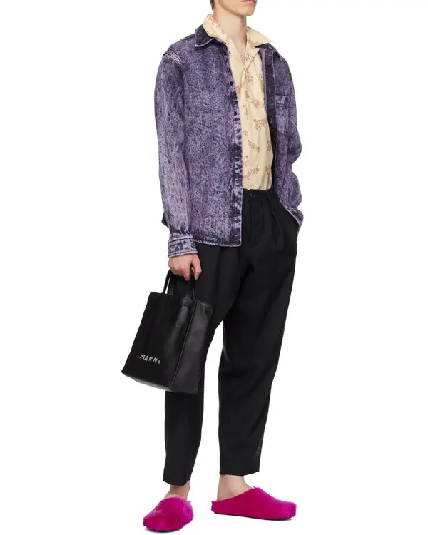 Marni Straight-leg Cropped Trousers - Black