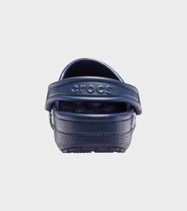 CROCS Round Toe Clogs With Heel Strap - Navy