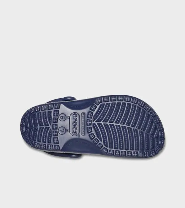 CROCS Round Toe Clogs With Heel Strap - Navy