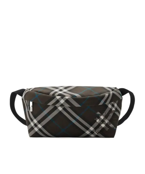 Burberry Checked Ekd Motif Belt Bag - Snug