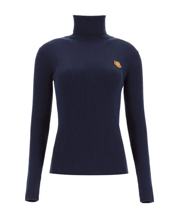 Kenzo Tiger Embroidered Turtleneck Jumper