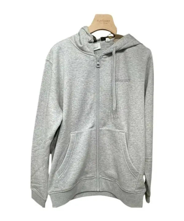 Burberry Cotton Blend Zip Hoodie