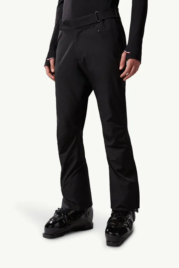 Moncler Padded Ski Pants With Slit Hems - Black