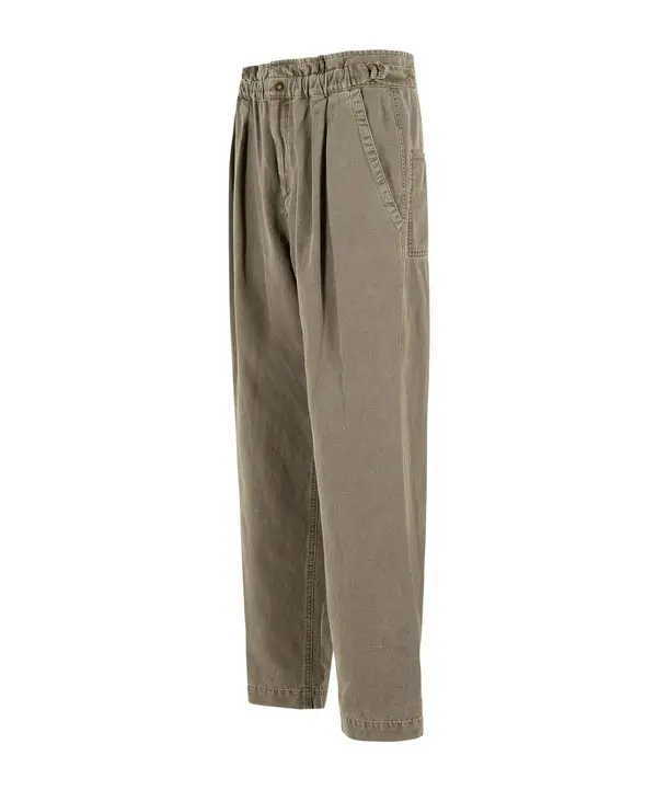 Isabel Marant Étoile Straight-leg Trousers With Elasticated Waist - Gray