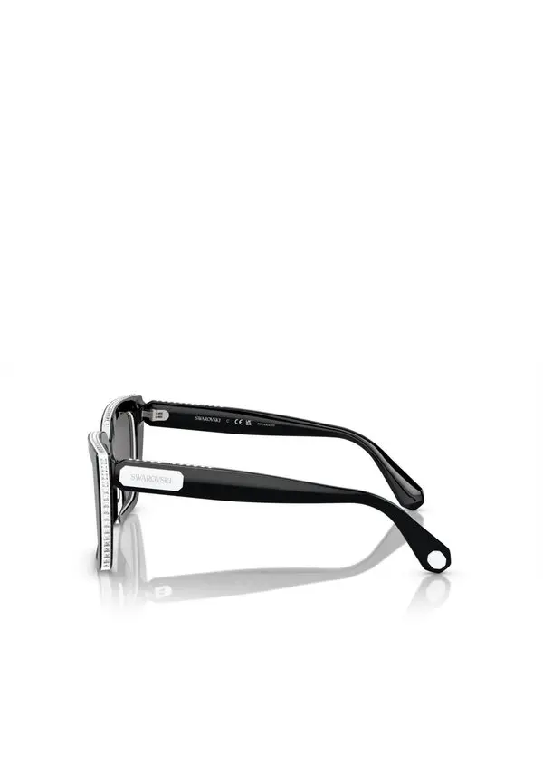 SWAROVSKI Logo Rectangular Sunglasses