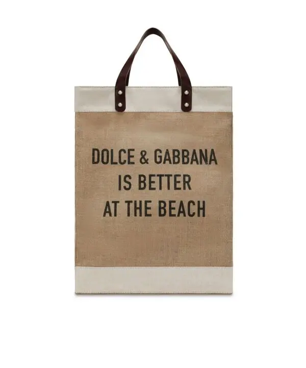 Dolce & Gabbana Logo Tote Bag - Brown