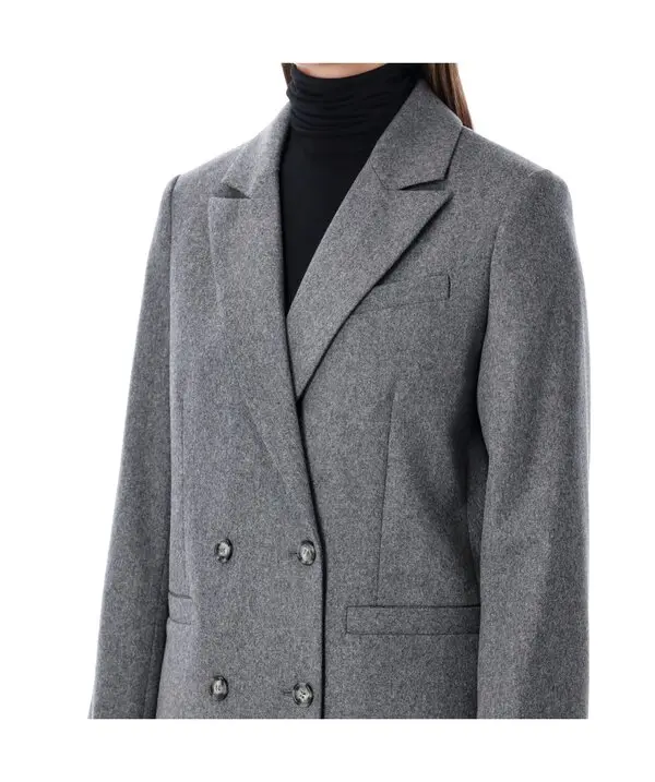 A.p.c. Double-breasted Blazer - Black