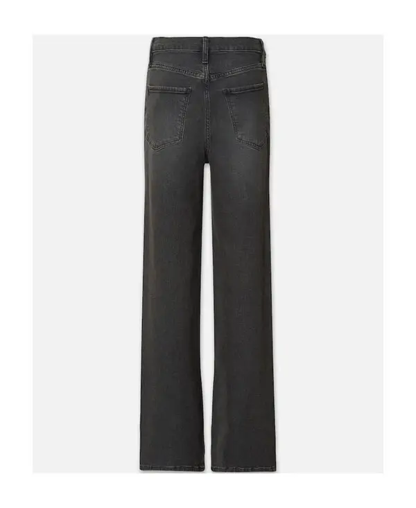 FRAME Logo Patch Wide-leg Jeans