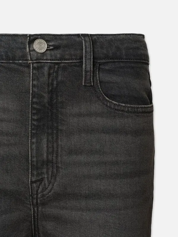 FRAME Logo Patch Wide-leg Jeans