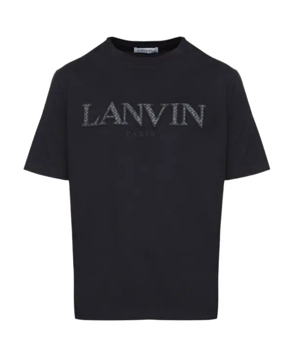 LANVIN Logo Embroidered Crewneck T-shirt