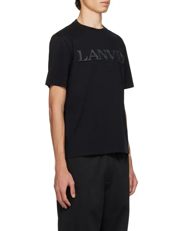 LANVIN Logo Embroidered Crewneck T-shirt
