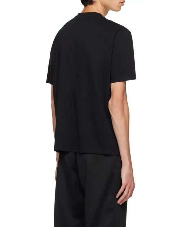 LANVIN Logo Embroidered Crewneck T-shirt