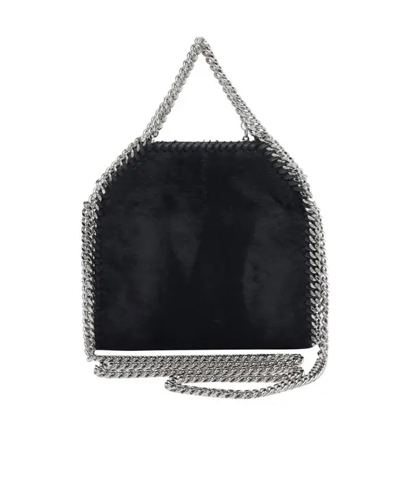 Stella McCartney Top Handle Tote Bag With Chain Strap - Black