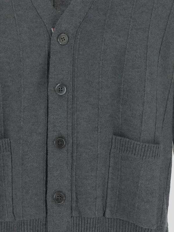 Thom Browne Striped Buttoned Cardigan
