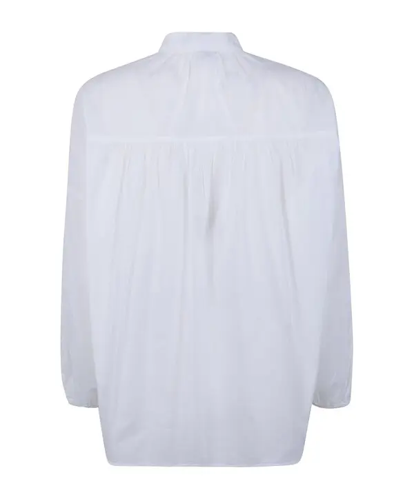 Aspesi Gathered Stand-collar Blouse