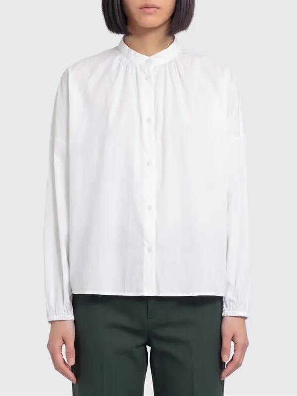 Aspesi Gathered Stand-collar Blouse