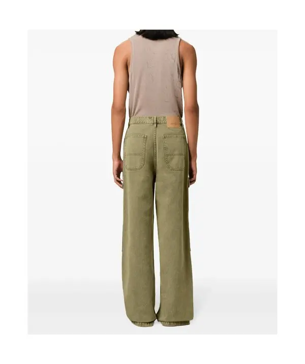 AMI Paris Wide-leg Cargo Jeans - Gray