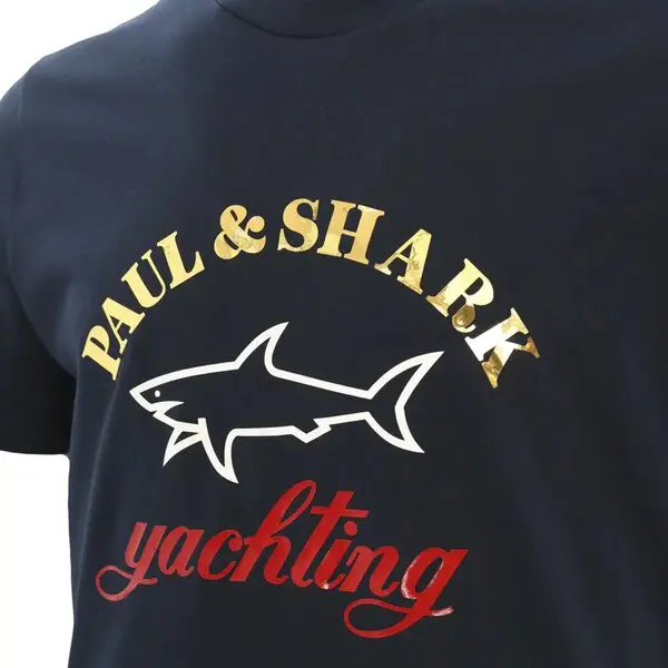 PAUL  SHARK Logo Details T-shirt