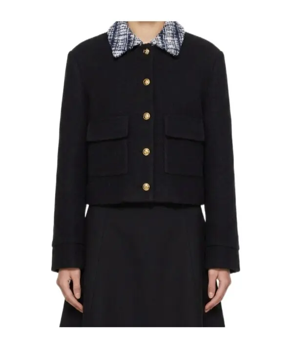Marissa Chiara Long-sleeved Casual Jacket With Flap Pockets