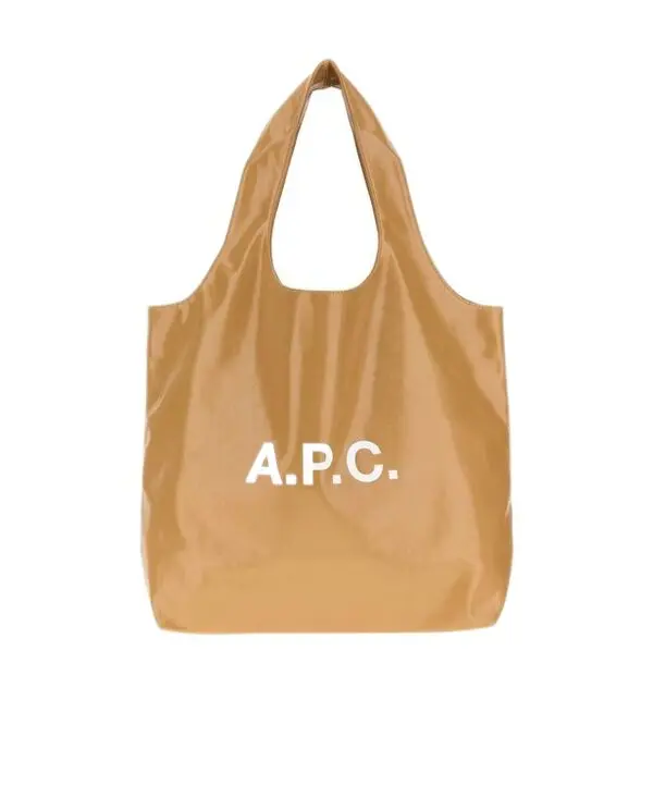 A.p.c. Logo-print Tote Bag - Nude