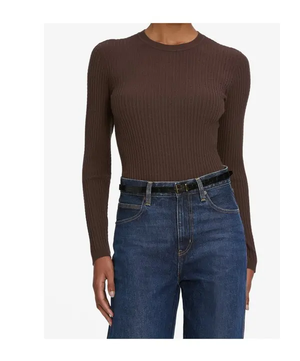FRAME Fine Cable Knit Sweater