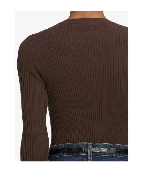 FRAME Fine Cable Knit Sweater