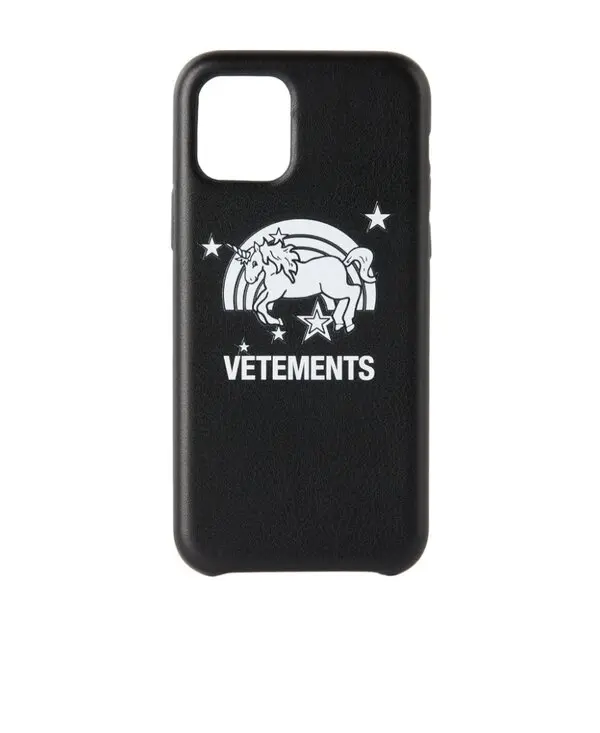 Vetements Unicorn Iphone 11 Pro Phone Case - Black