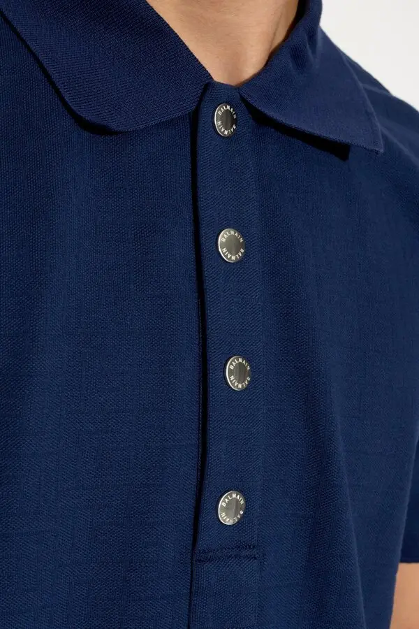 Balmain Short Sleeved Polo Shirt