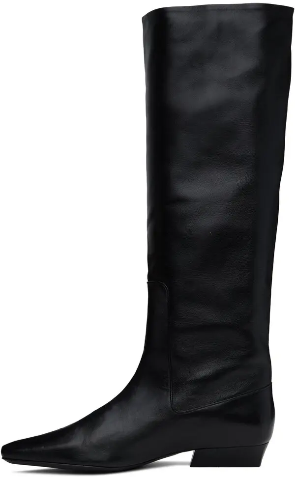 Staud Knee-high Pointed-toe Leather Boots