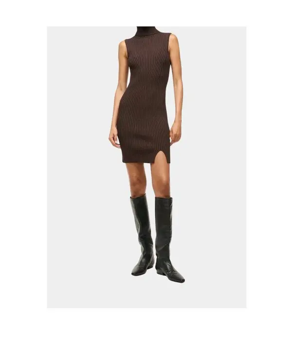 Staud Knee-high Pointed-toe Leather Boots