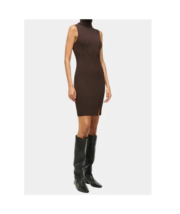 Staud Knee-high Pointed-toe Leather Boots