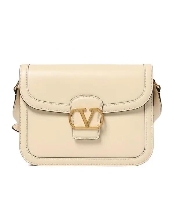 Valentino Garavani 9to5 Foldover Top Shoulder Bag - Neutral Color