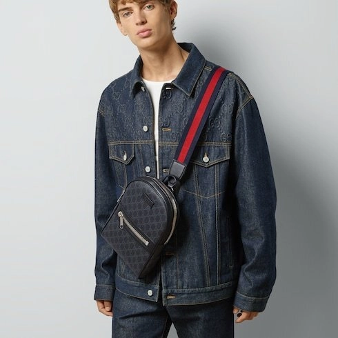 Gucci Gg Monogram Backpack