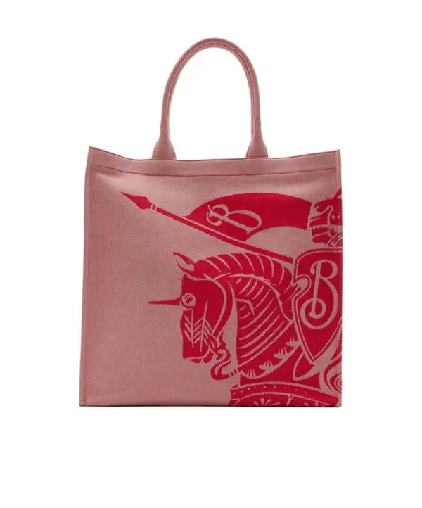 Burberry Medium Ekd Canvas Tote Bag - Pink