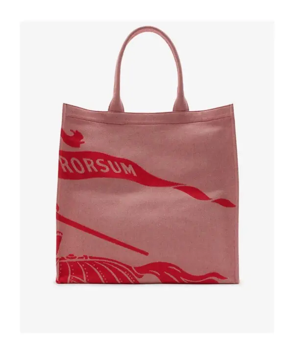 Burberry Medium Ekd Canvas Tote Bag - Pink