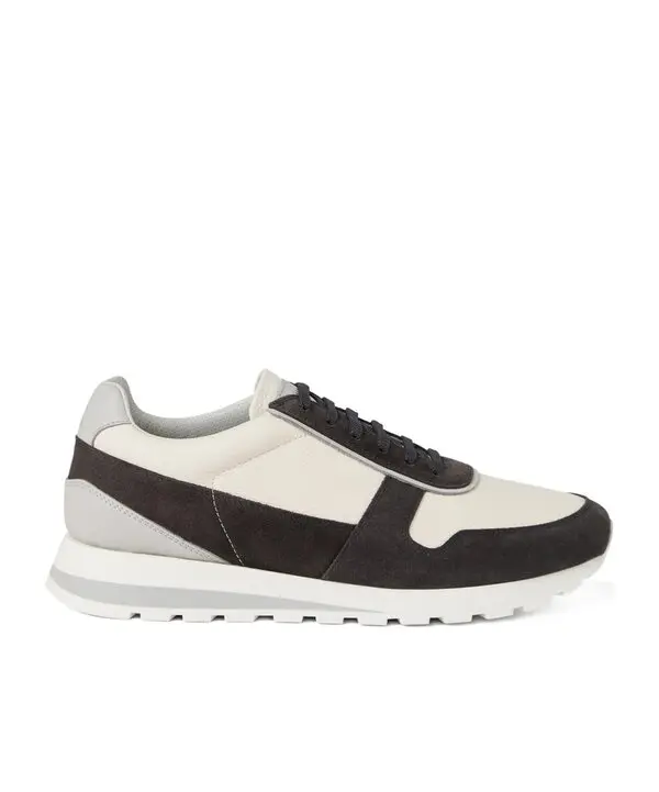 Brunello Cucinelli Panelled Lace-up Sneakers
