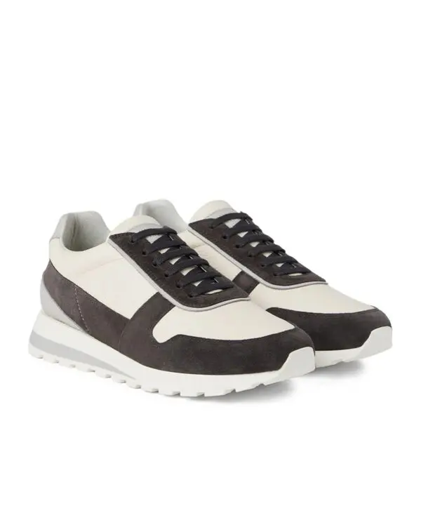 Brunello Cucinelli Panelled Lace-up Sneakers