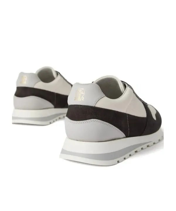 Brunello Cucinelli Panelled Lace-up Sneakers