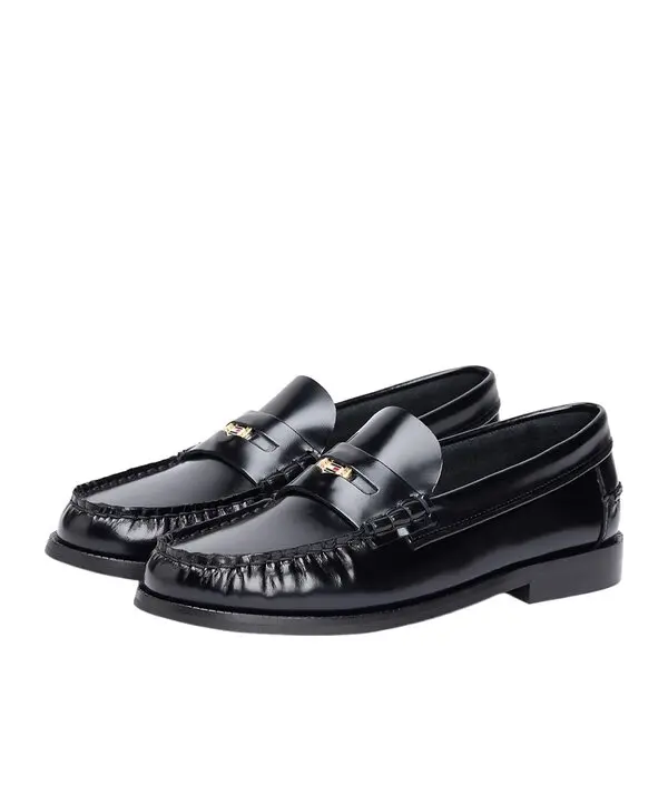 Tommy Hilfiger Patent Leather Penny Loafers