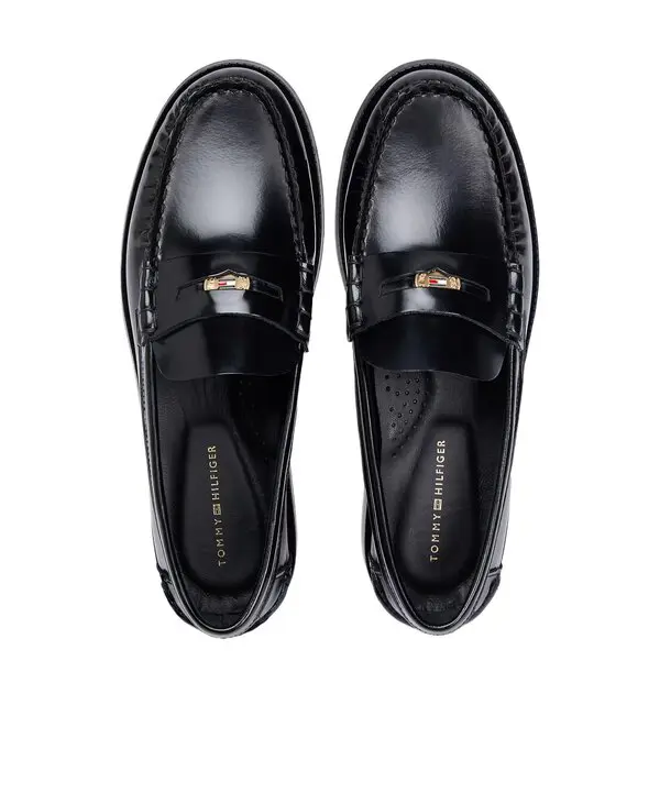 Tommy Hilfiger Patent Leather Penny Loafers