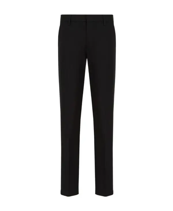 Emporio Armani Mid-waisted Tapered Trousers