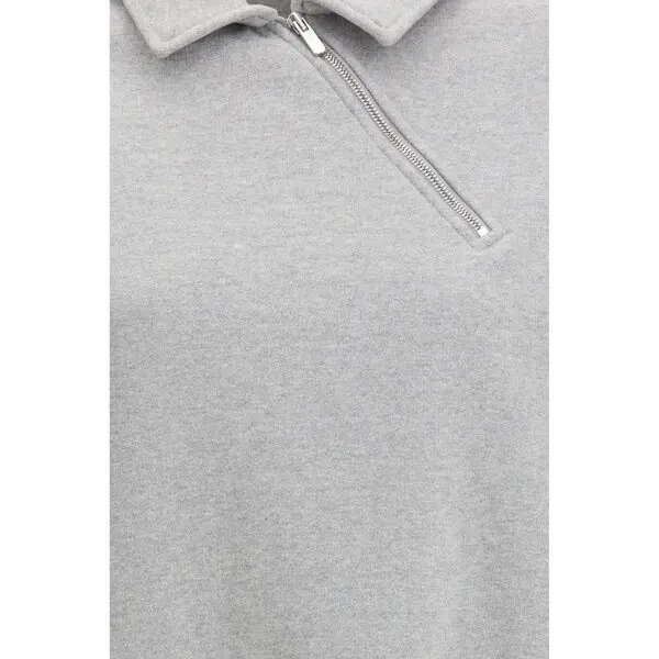 Miu Miu Zippered Cotton Fleece Jacket - Grey