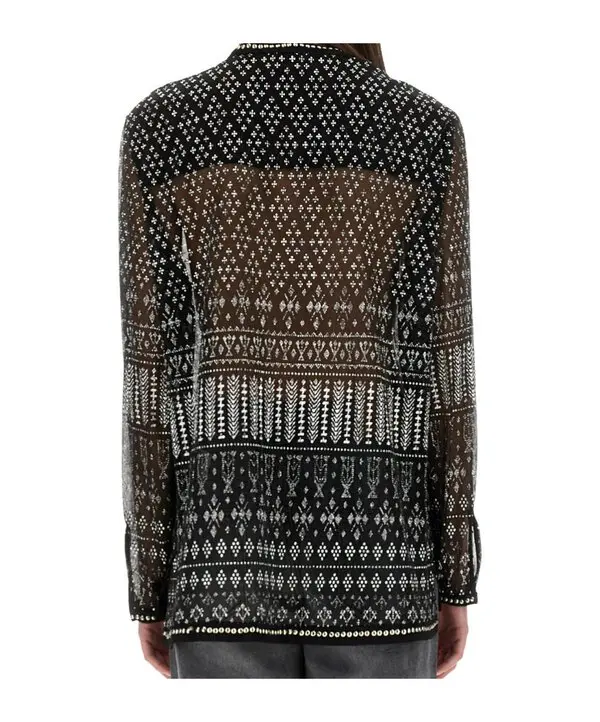 Isabel Marant Étoile Nickie Embellished V-neck Blouse