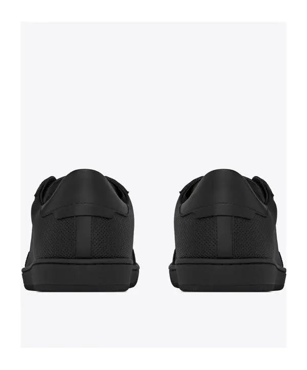 Saint Laurent Court Classic Sl/10 Perforated Sneakers - Black