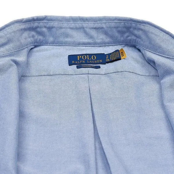 Polo Ralph Lauren Logo Embroidered Curved Hem Shirt - Blue