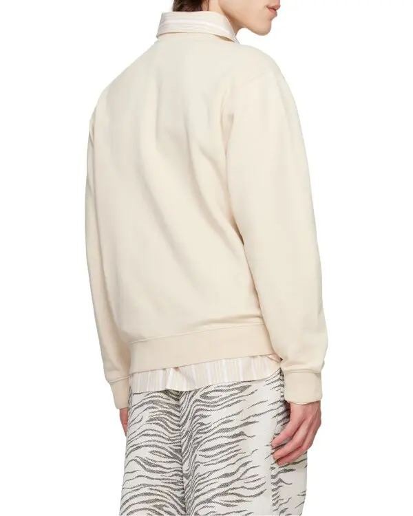 Jacquemus Logo-appliqué Jersey Sweatshirt - White
