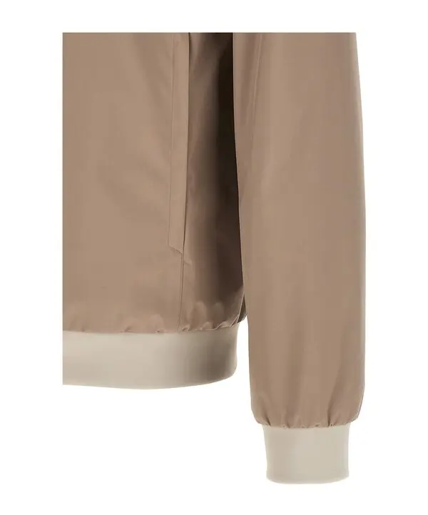Herno Zip-up Bomber Jacket With Patch Pockets