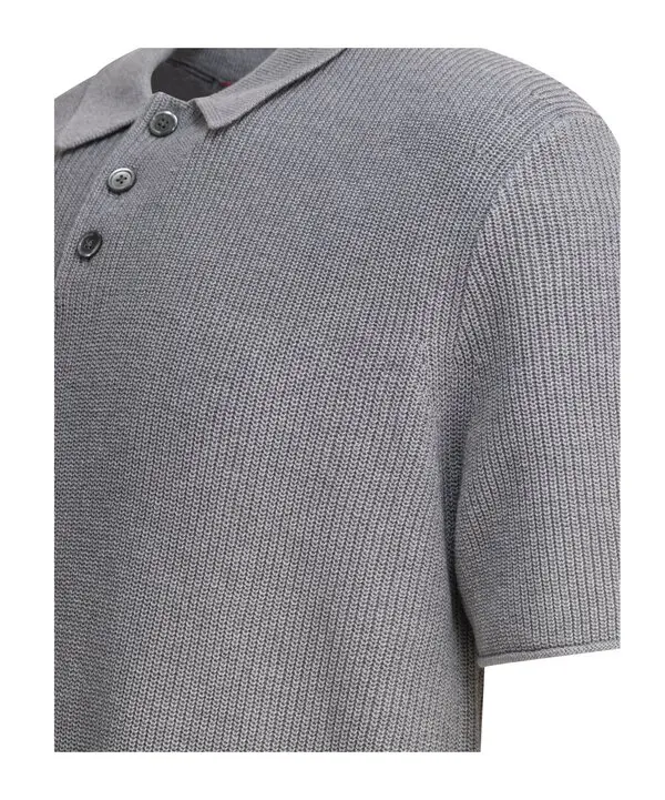ALEX MILL Textured Knit Polo Shirt